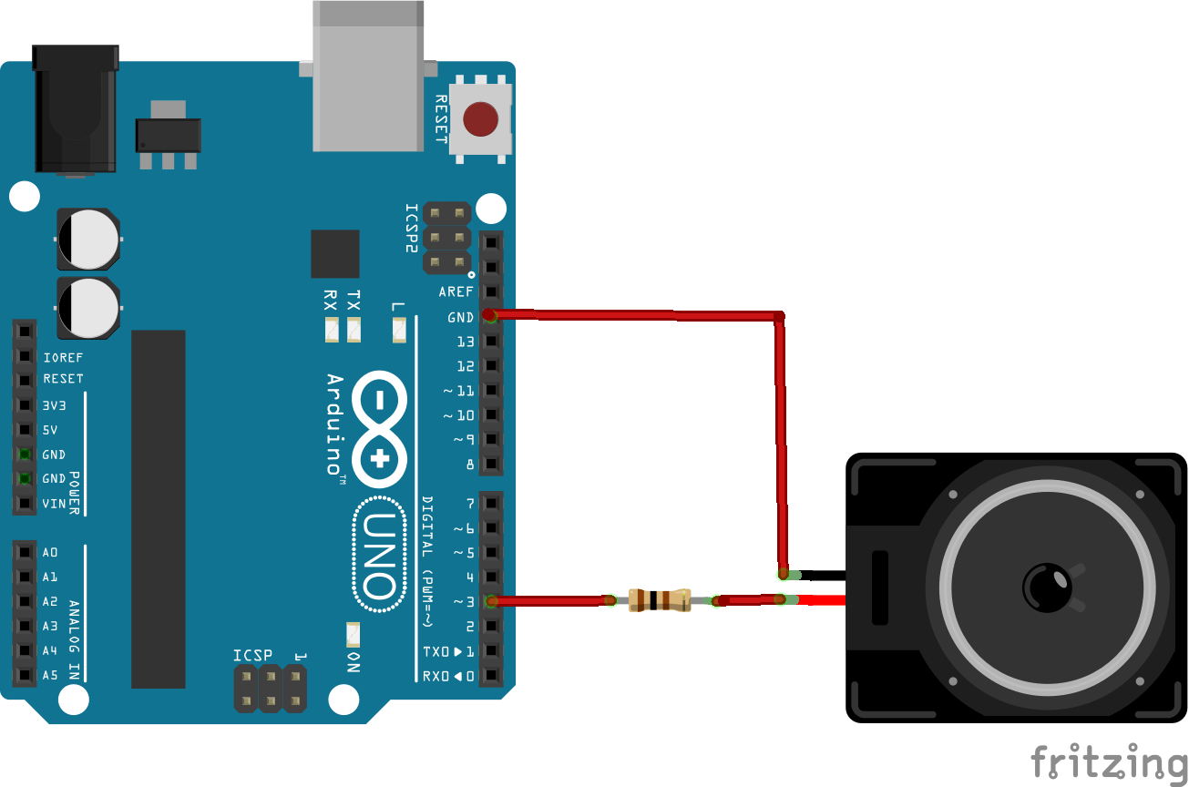 Arduino and speaker example - Arduino Learning