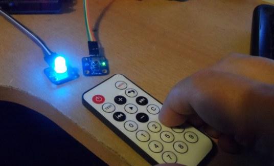 Infra-red control and RGB led example - Arduino Learning