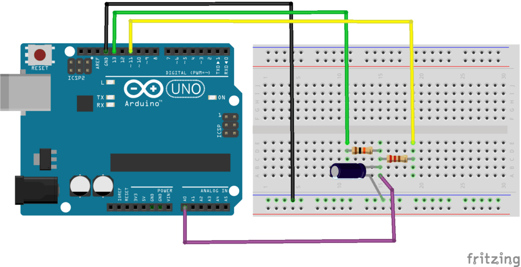 Arduino capacitance meter - Arduino Learning