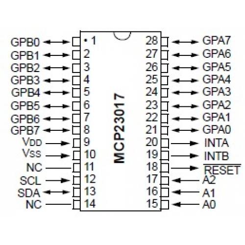 Arduino And Mcp23017 Example Arduino Learning 6177
