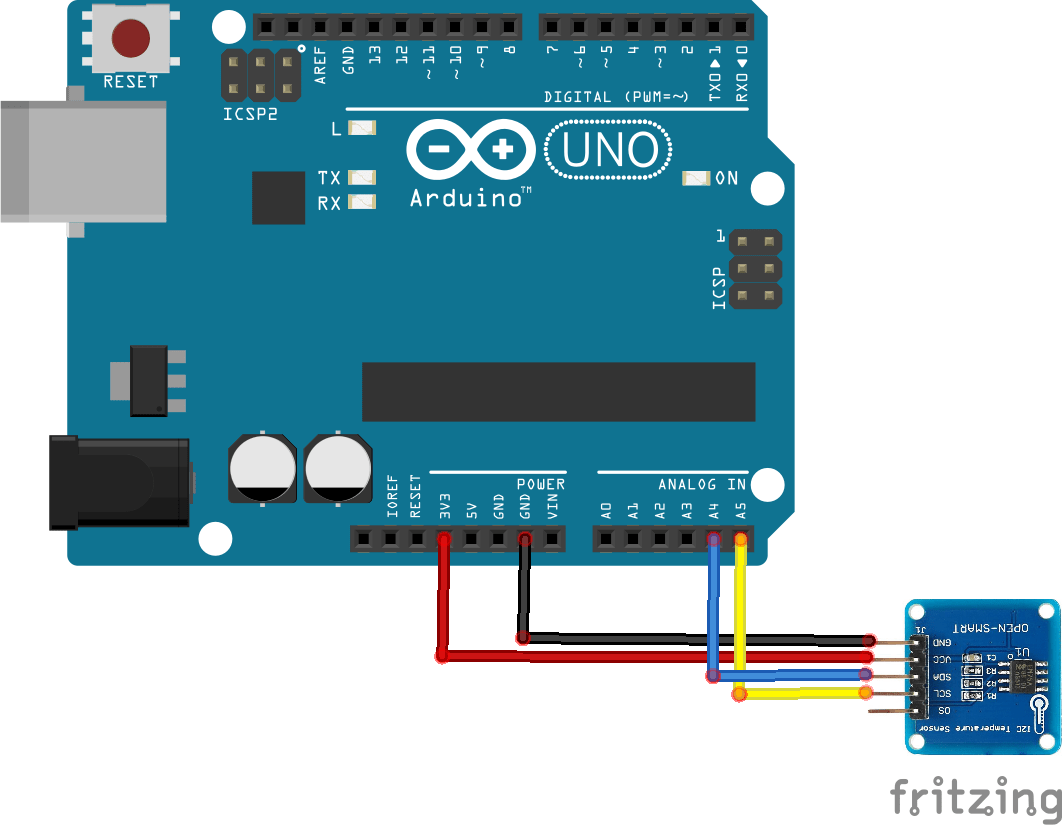 Arduino And Lm75 Temperature Sensor Example