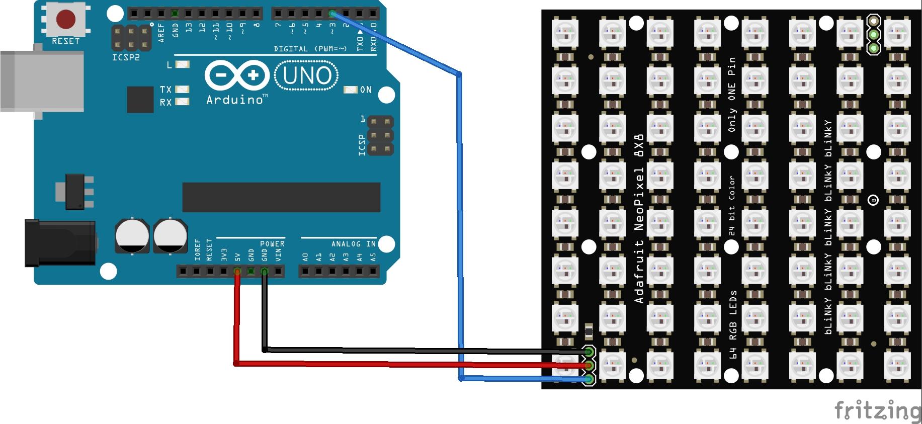 Neomatrix Scrolling Text Example On An Arduino 5651
