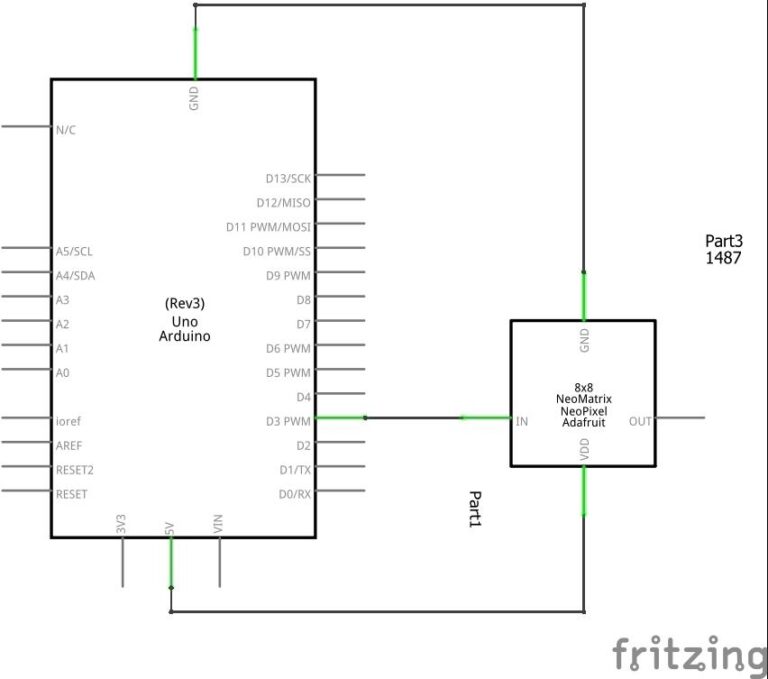 WS2812 8x8 64 LED Matrix Arduino examples